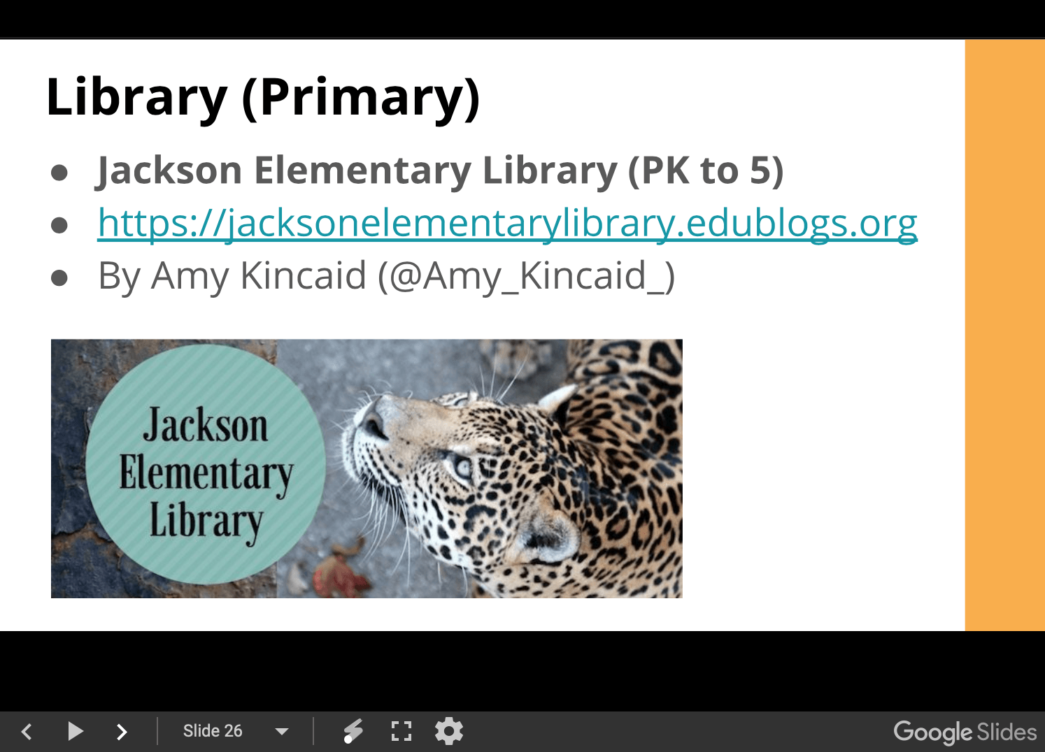 goal setting – Jackson Elementary Library